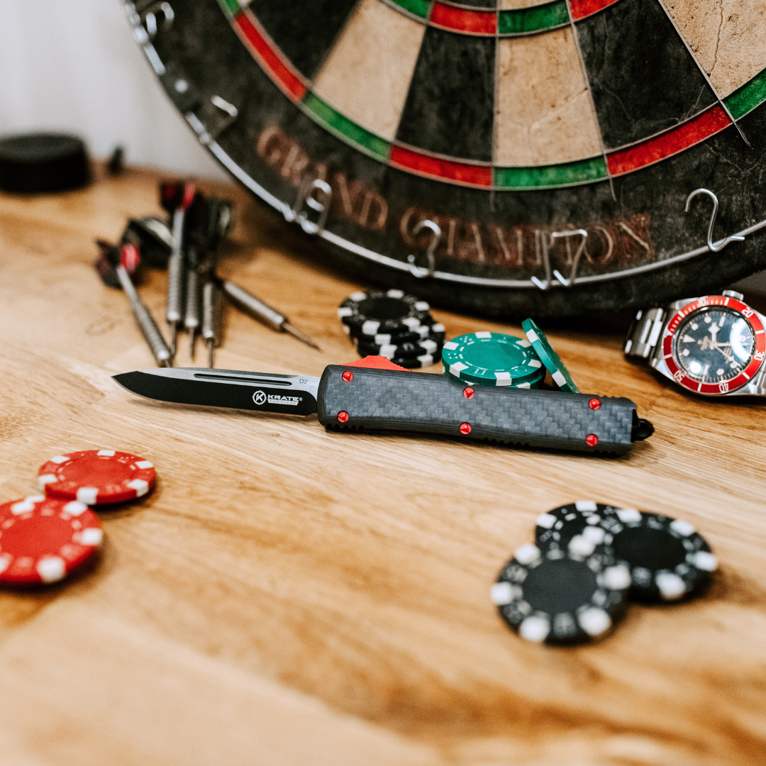 Carbon Fiber OTF Knife – Krate Tactical