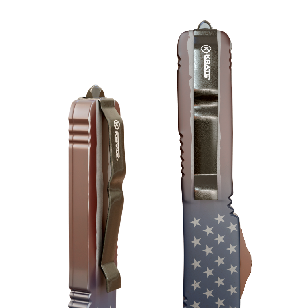American Flag OTF Knife (Promo) – Krate Tactical
